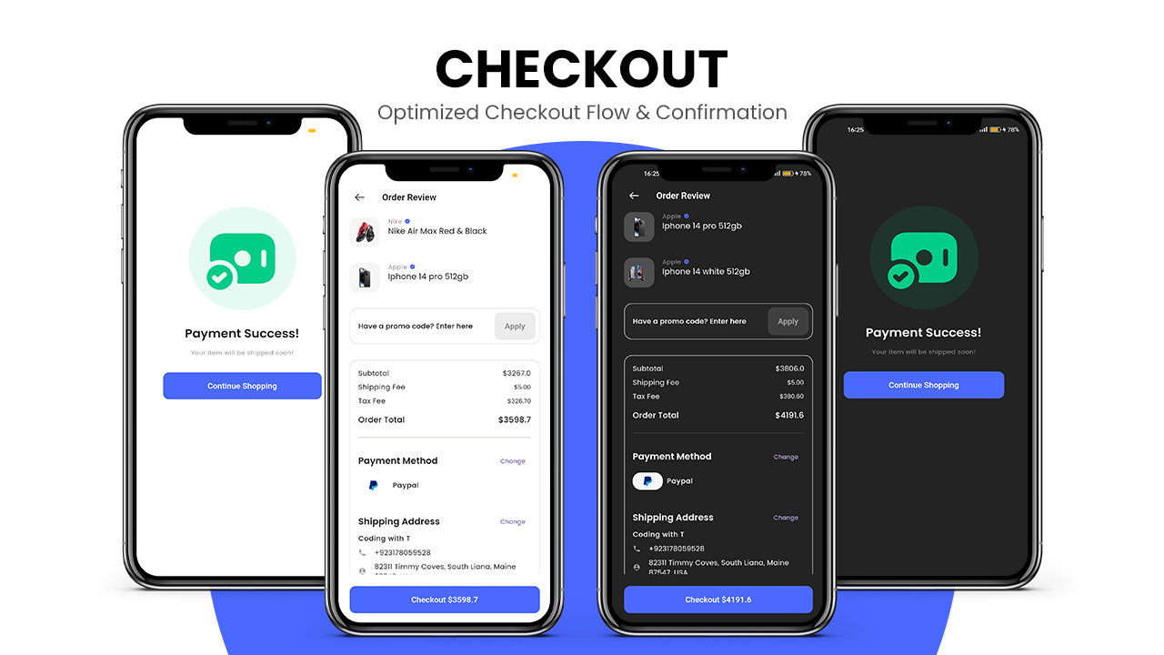 T-Store - Flutter Modern and Minimal eCommerce App UI Kit by taimoor__sikander